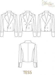 Patron Veste Tess – clematisse pattern