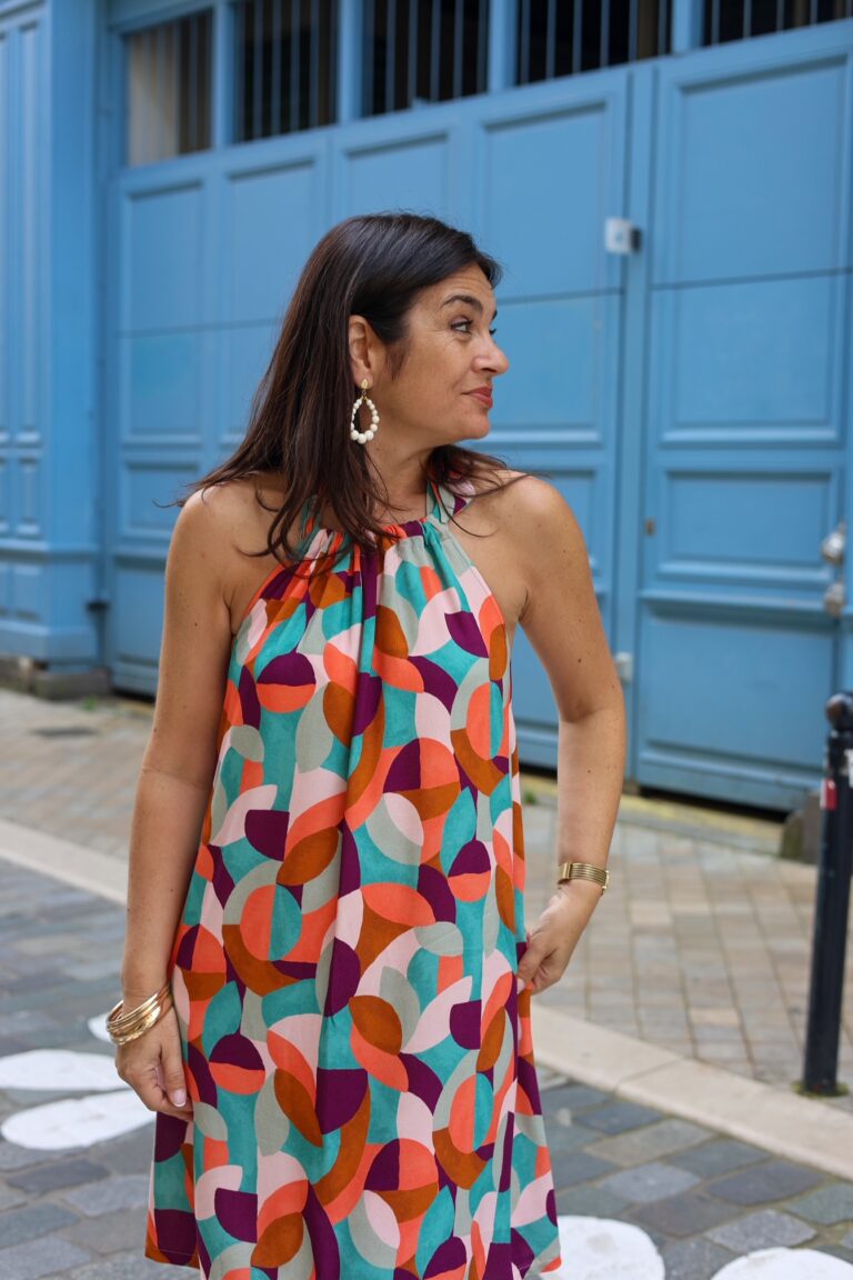 Patron blouse-robe Paréo – clematisse pattern