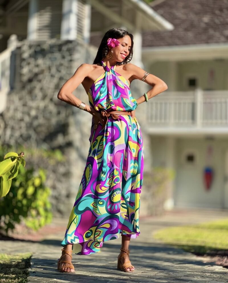 Patron blouse-robe Paréo – clematisse pattern