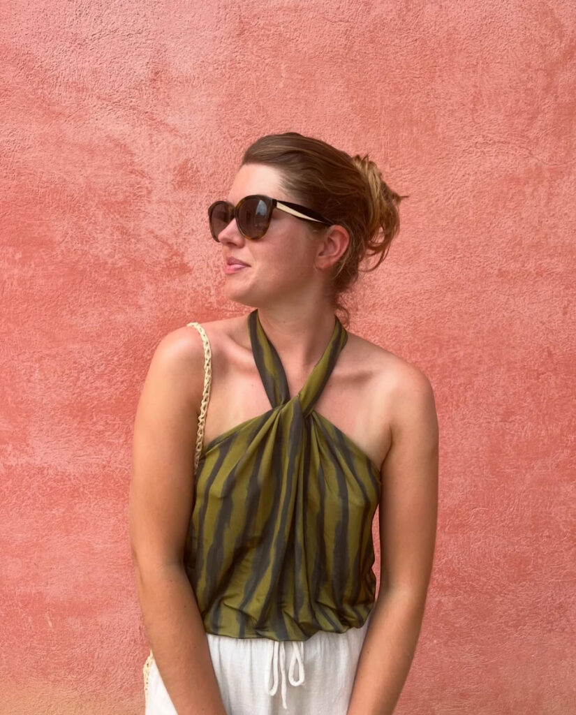 Patron blouse-robe Paréo – clematisse pattern